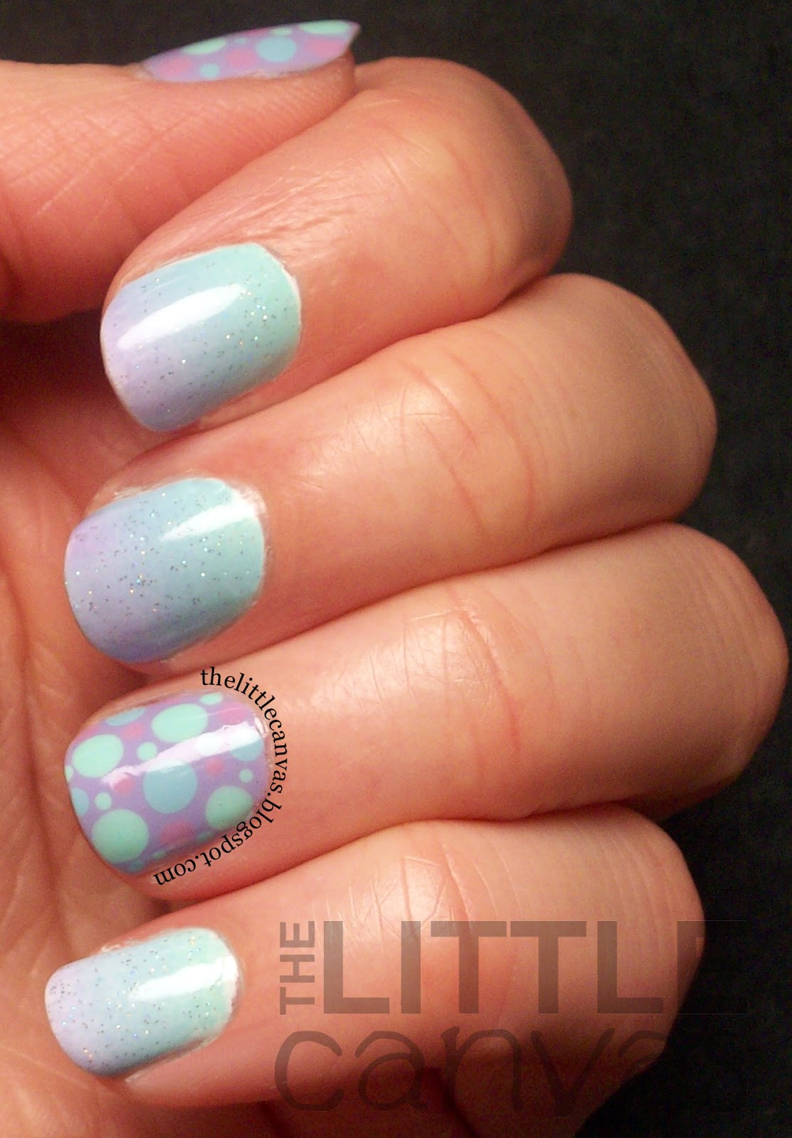 Springy Gradient Nails - The Little Canvas
