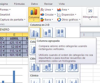 Graficas, imagenes,diagramas en excel