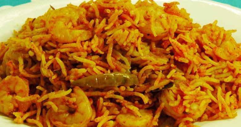Royyalu(prawns) Biryani(andhra style) - Delicious Andhra recipes