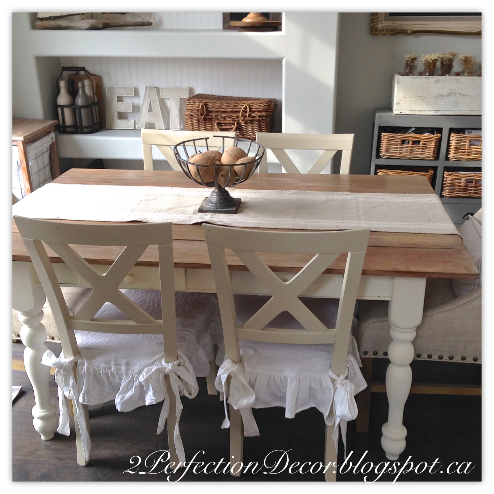 2Perfection Decor: Planking our Farmhouse Table Top