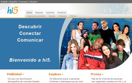 Redes Sociales: Red Social "Hi5"