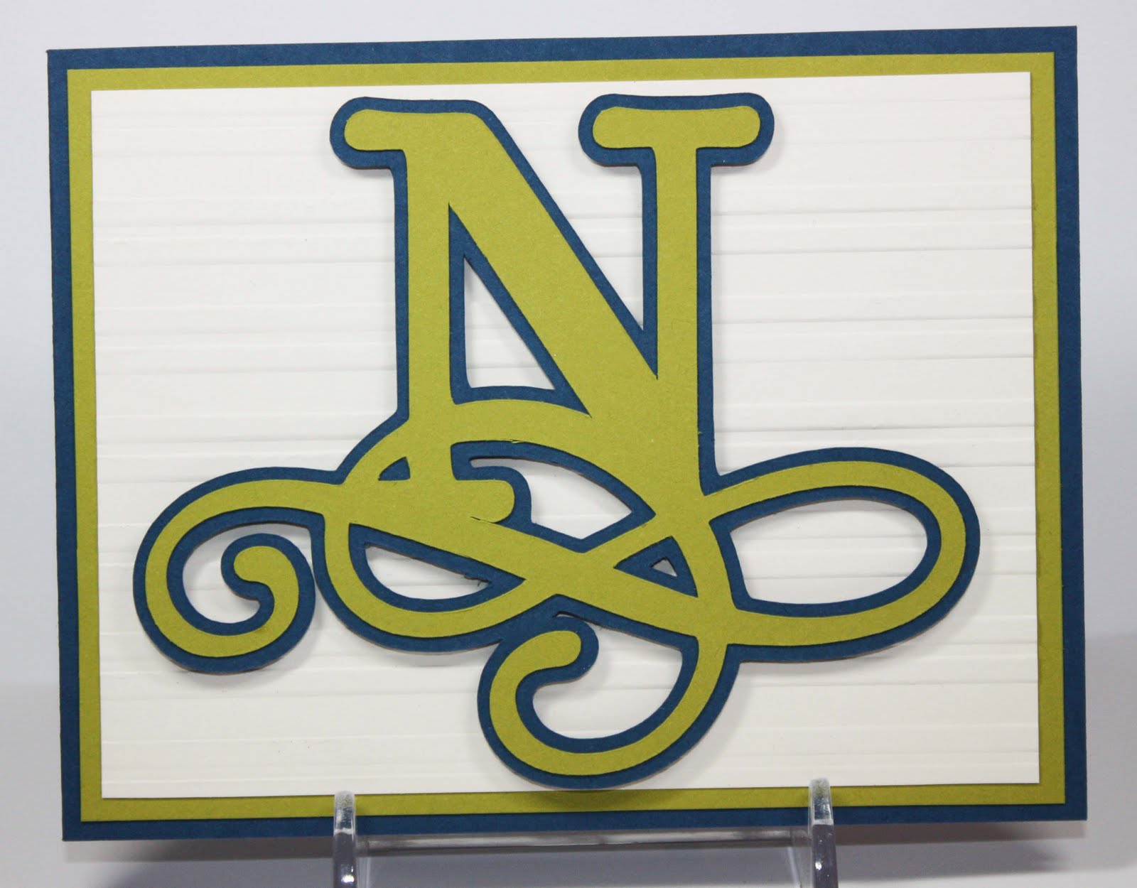 Simply Pam: Simple Monogram Cards