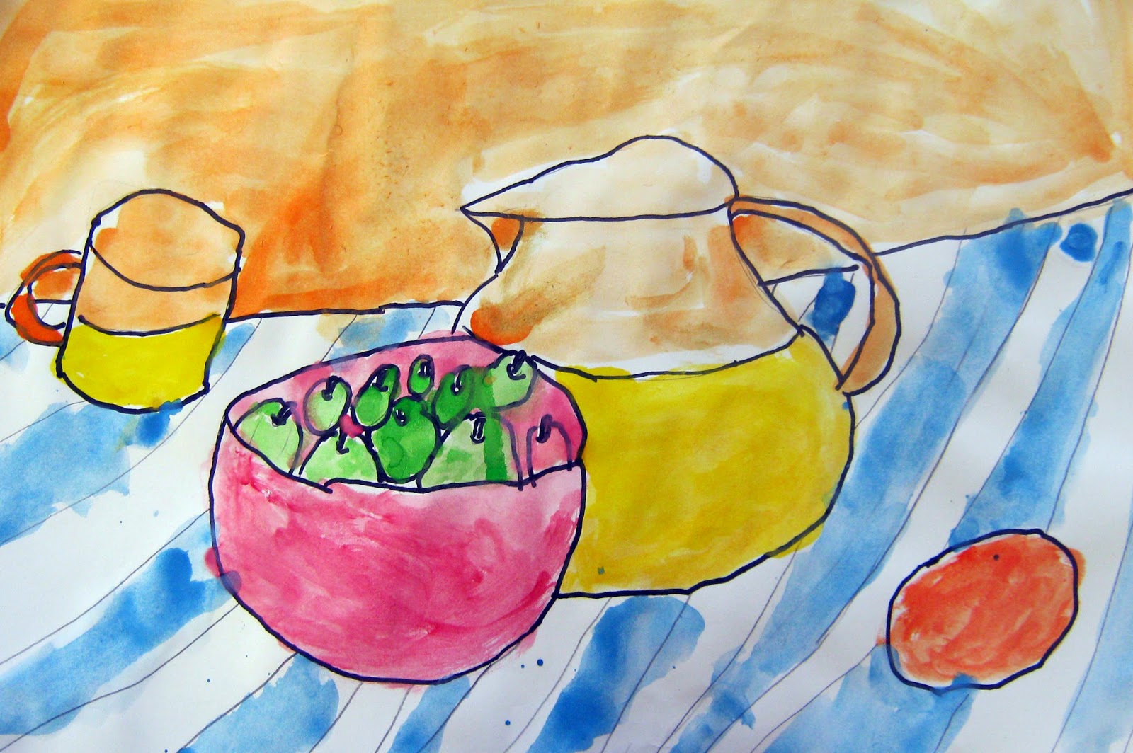 Mrs. Levine's Art Room : SECOND GRADE . . . The arrangement of a still life