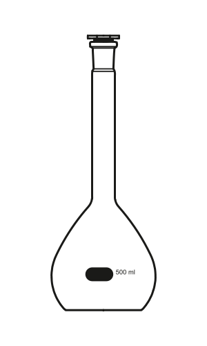 Matraz aforado 500 ml. Dibujo libre y gratis