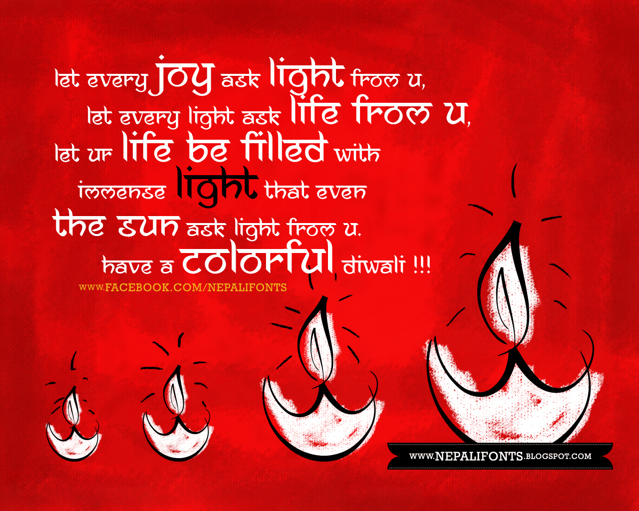 New Nepali Fonts: Happy Tihar 2012 and Nepal Sambat Nhoodaya Bhintuna 1133