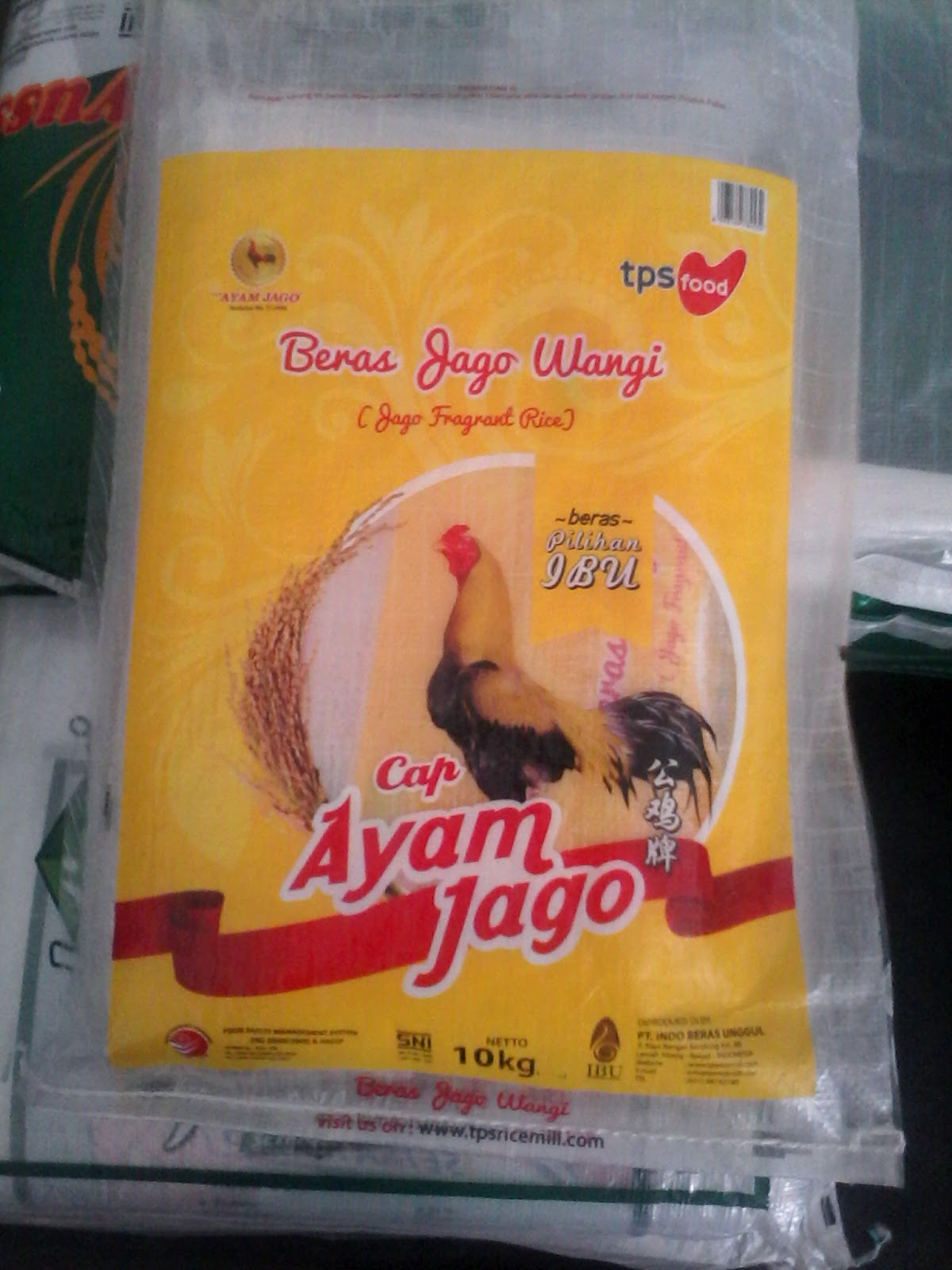 Wahyu noegraha: Beras Cap Ayam Jago Kuning 10 kg