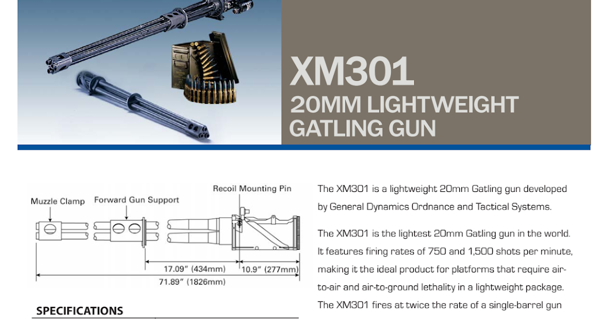 20-мм пушка XM301 (буклеты)