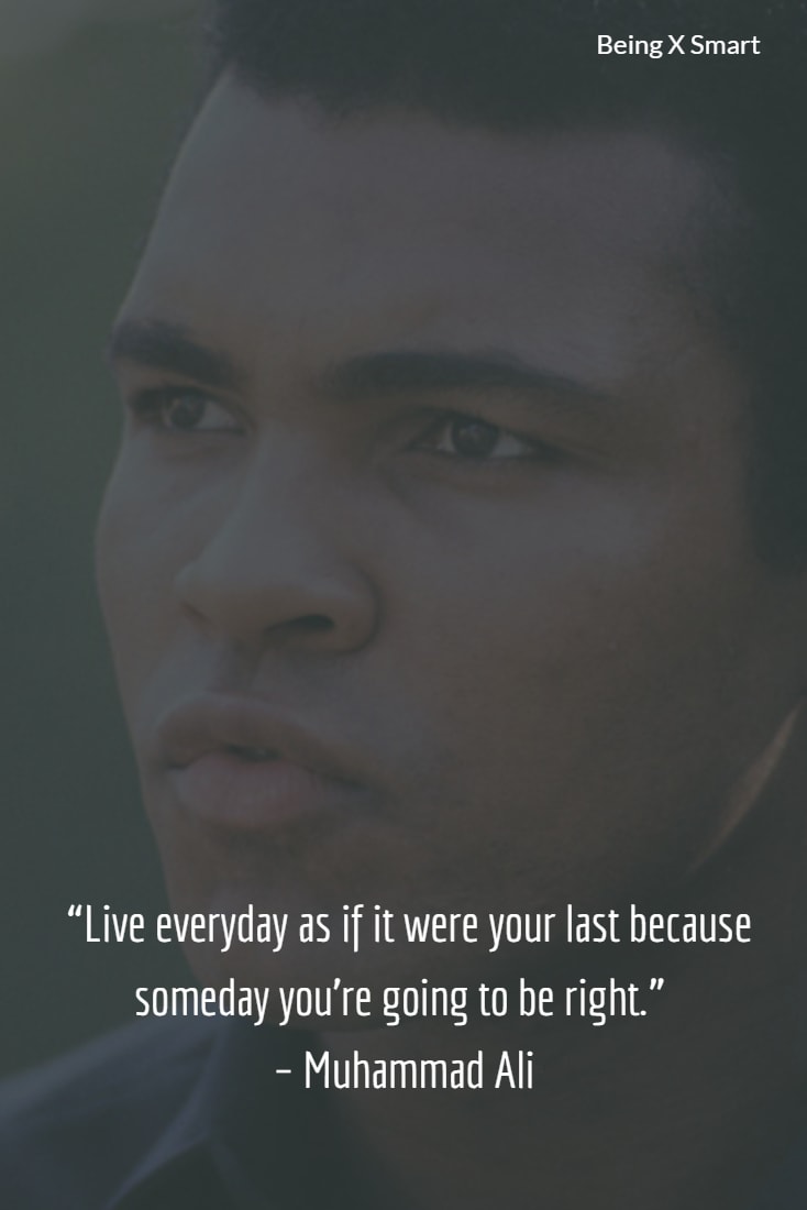 Best Muhammad Ali inspirational quotes about life and success.