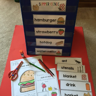 Summer Picnic Printable ~ Preschool Printables