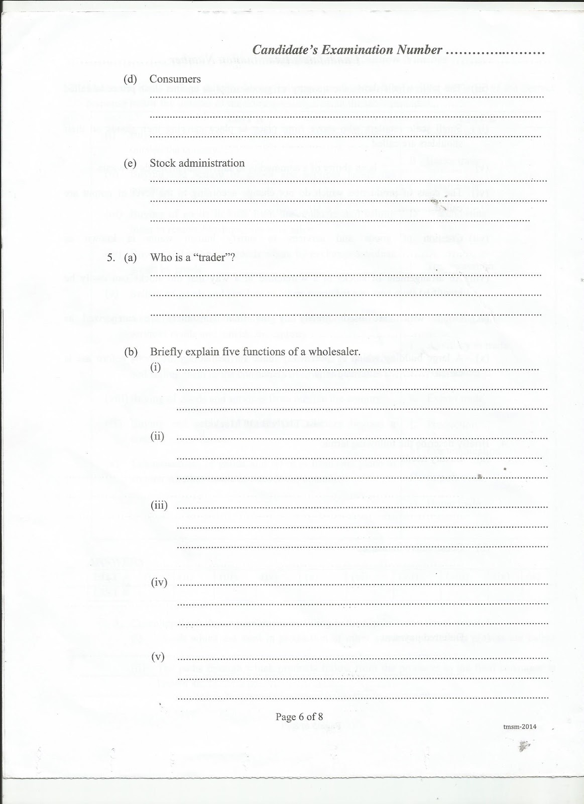 FORM TWO STUDY NOTES & PAST PAPERS BLOG: COMMERCE--FORM TWO SECONDARY ...