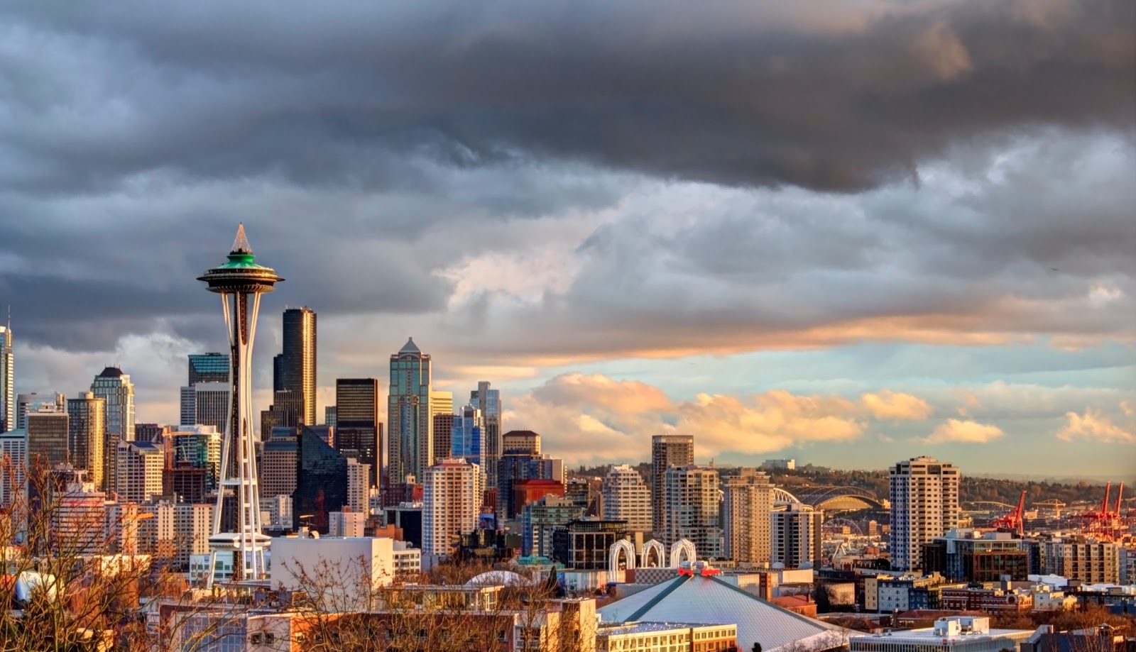 Photography by David L. Clark: Iconic Seattle Skyline.