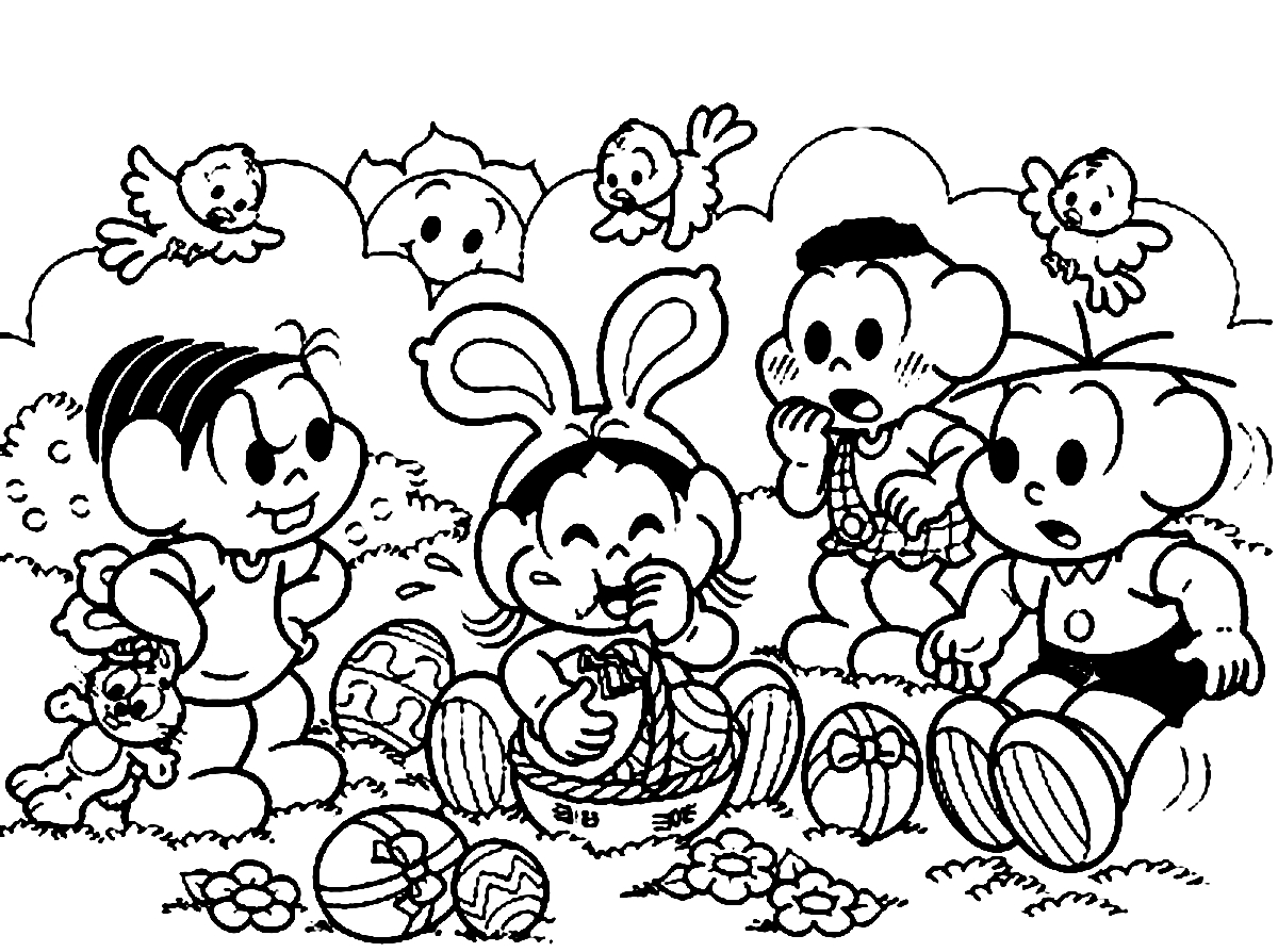 Vamos Colorir? Desenhos da Turma da Mônica para imprimir e pintar ...