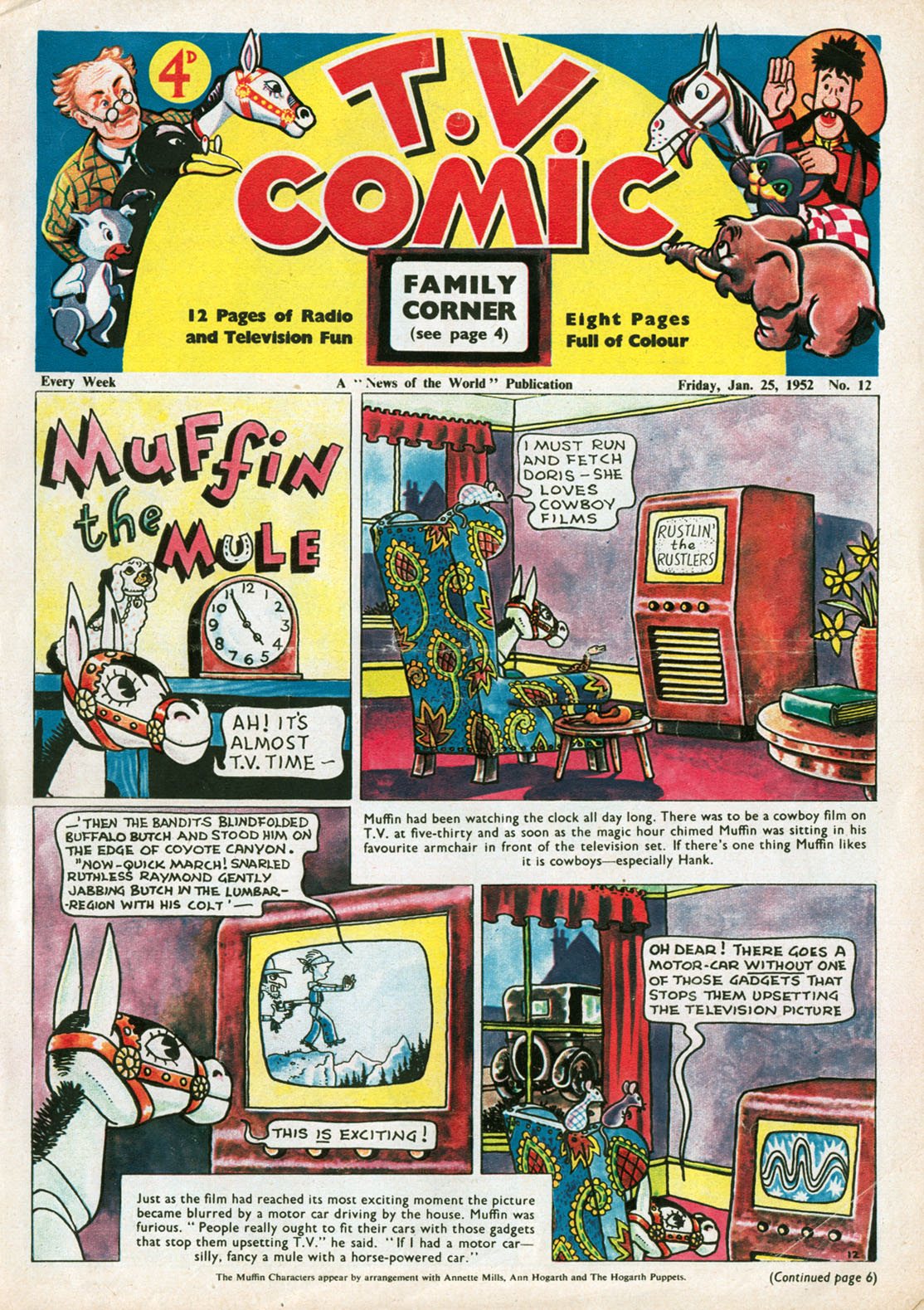 BLIMEY! The Blog of British Comics: 60 Year Flashback: TV COMIC 1952