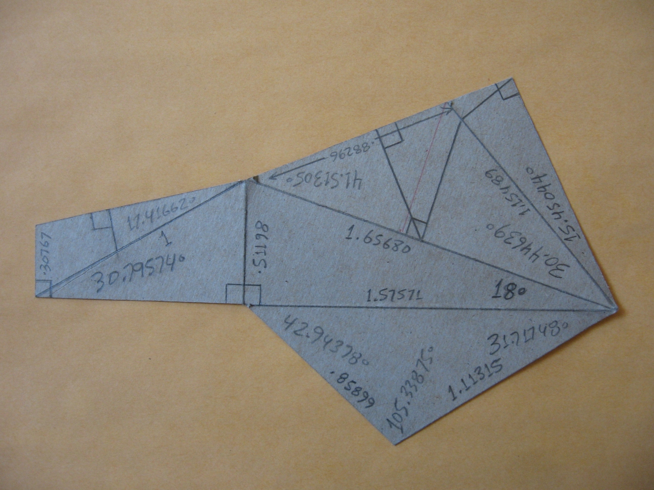 Roof Framing Geometry: Golden Rhombus Study