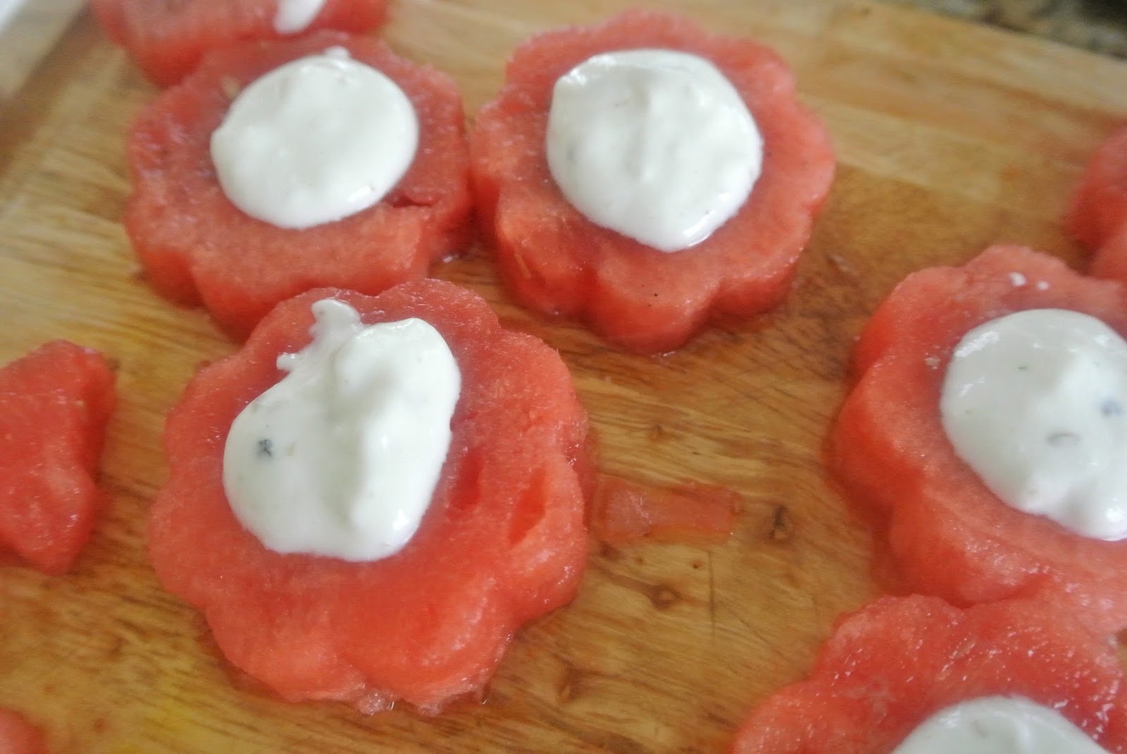 Praba's yummy experiments: Watermelon Canapes