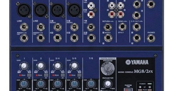 Mixer Yamaha MG8/2FX Spesifikasi 4 Channel Mic Januari 2021 - Peralatan Sound System