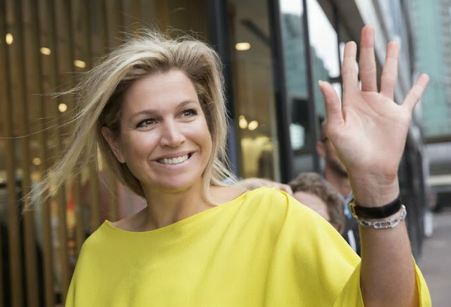 Queen Maxima Attends a Conference in Den Haag