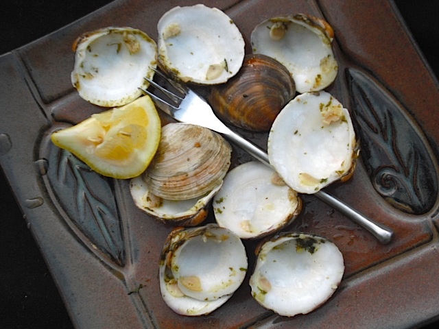 Kitchen Bounty: Broiled Clams with Garlic Herb Butter