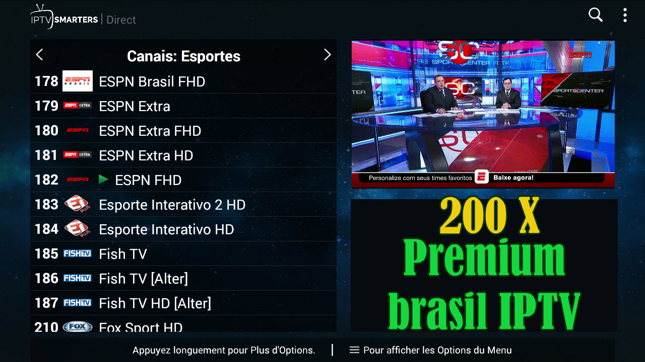 PREMIUM IPTV TO WATCH BRASIL PREMIUM CHANNELS + 200 CODES - IPTV DROID