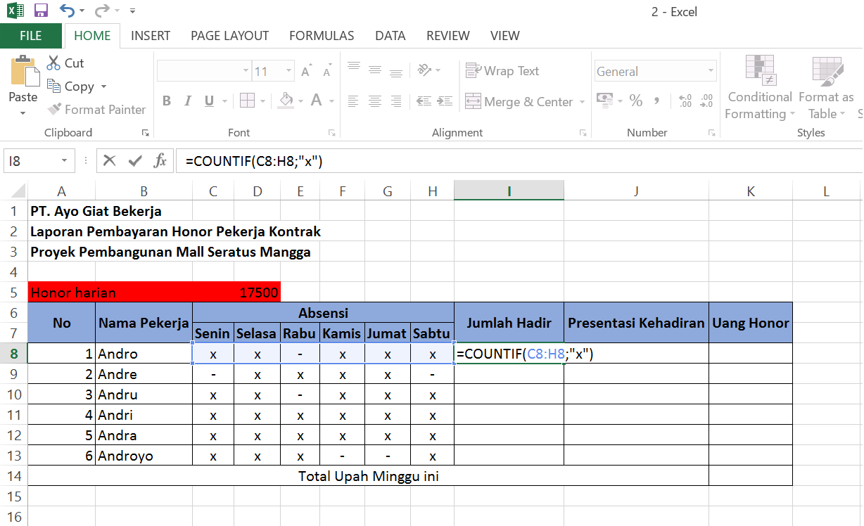 Penggunaan Fungsi Statistika pada Ms. Excel | Novandha Putri