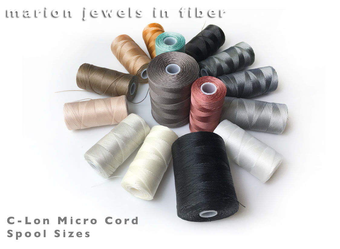Marion Jewels in Fiber - News and Such: C-Lon Micro Cord - New Spool ...