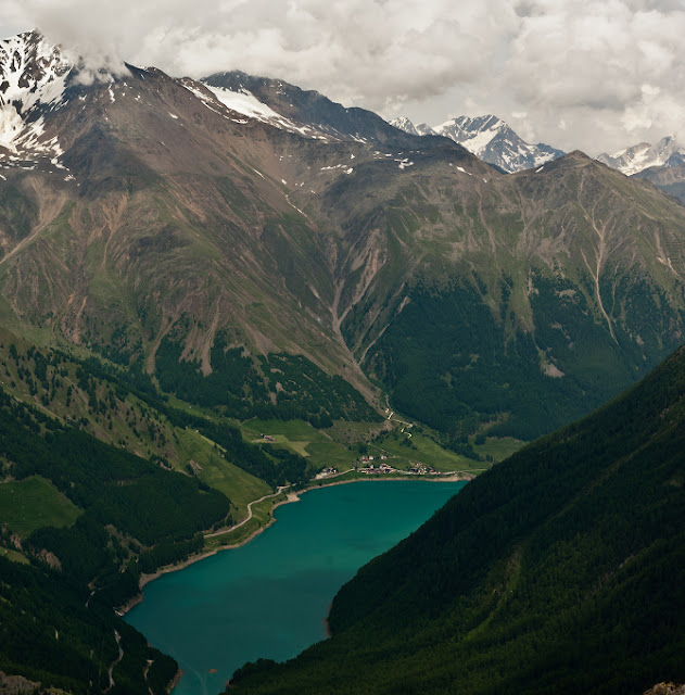 Stausee in Vernagt im Schnalstal, Südtirol
