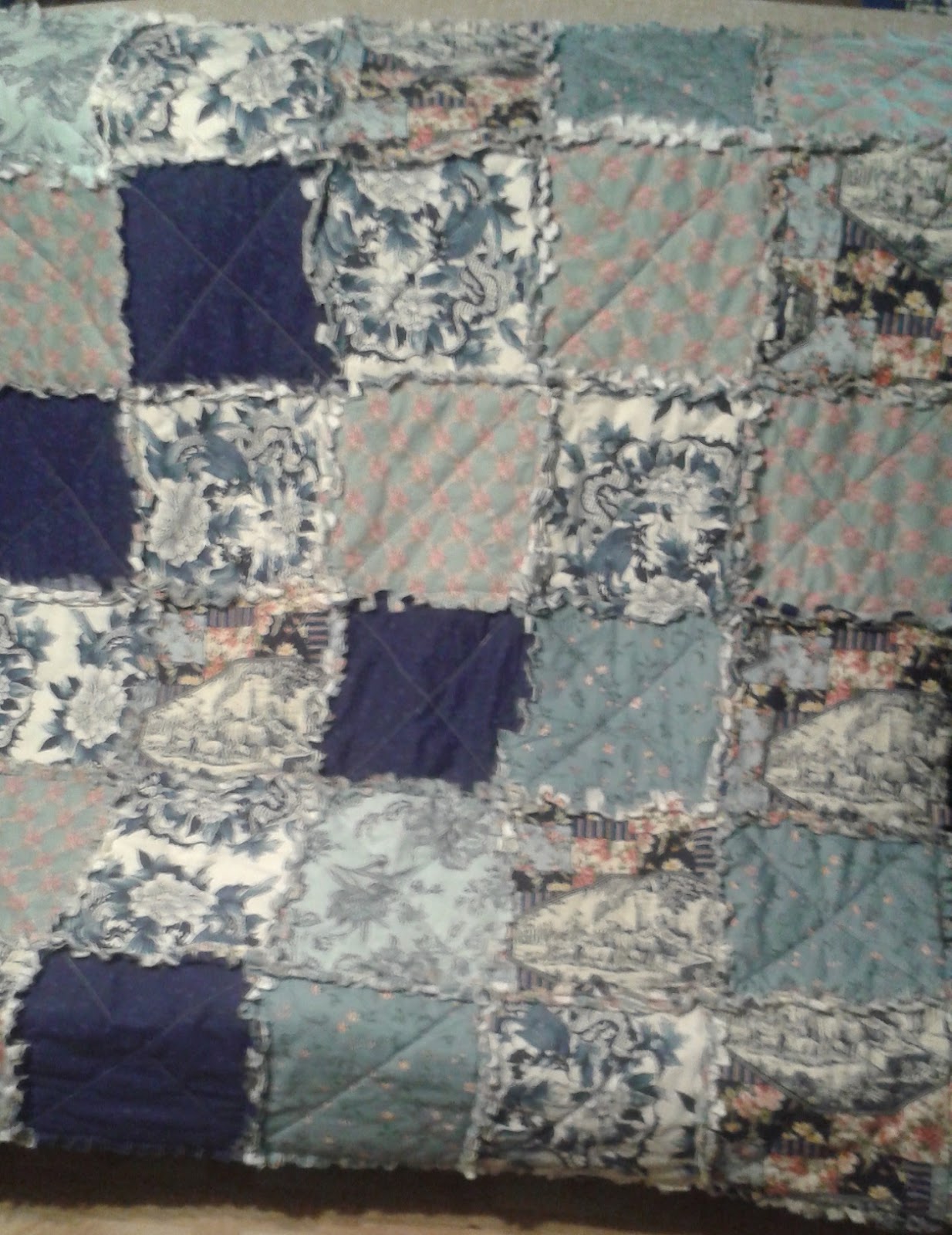 Leya Lives By Faith: New Blue Country Quilt and New Review