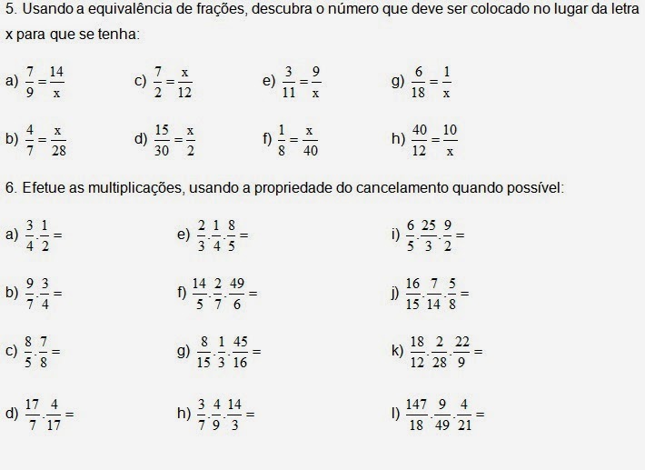 Educa X: Atividade de matemática 6 ano raiz quadrada