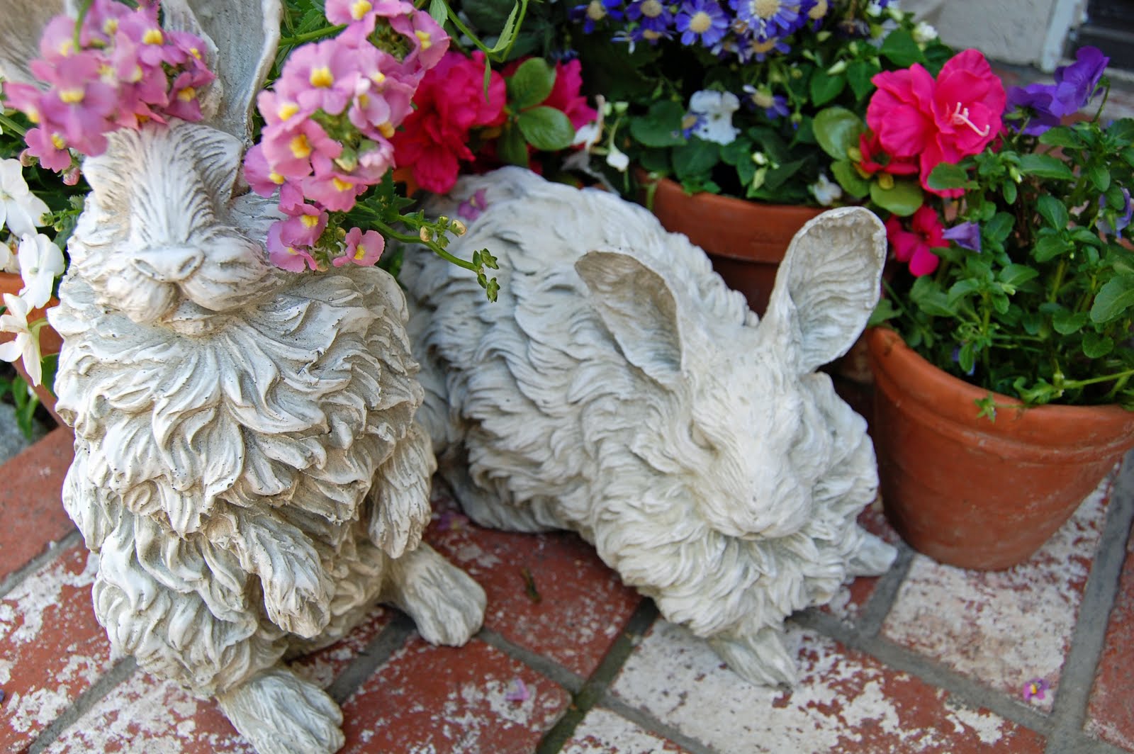 My Painted Garden: Garden Rabbits - Here - There - Everywhere