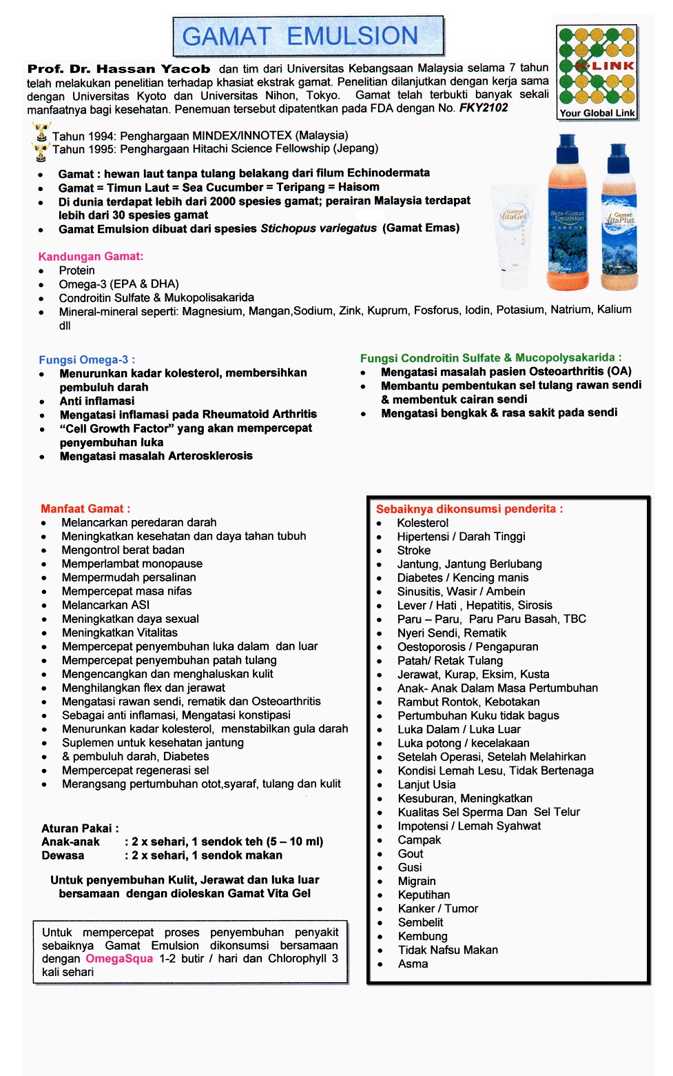 SOLUSI SEHAT & BEBAS FINANSIAL : Info lengkap manfaat GAMAT EMULSION ...