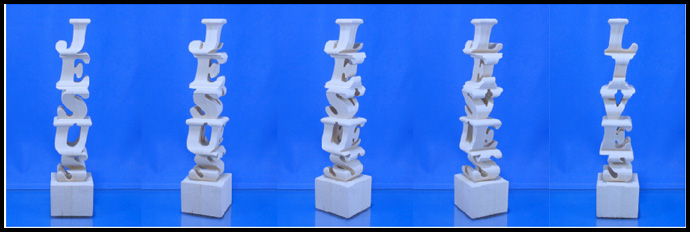 Scrollsaw Workshop: Compound Cut Jesus Lives Scroll Saw Pattern.