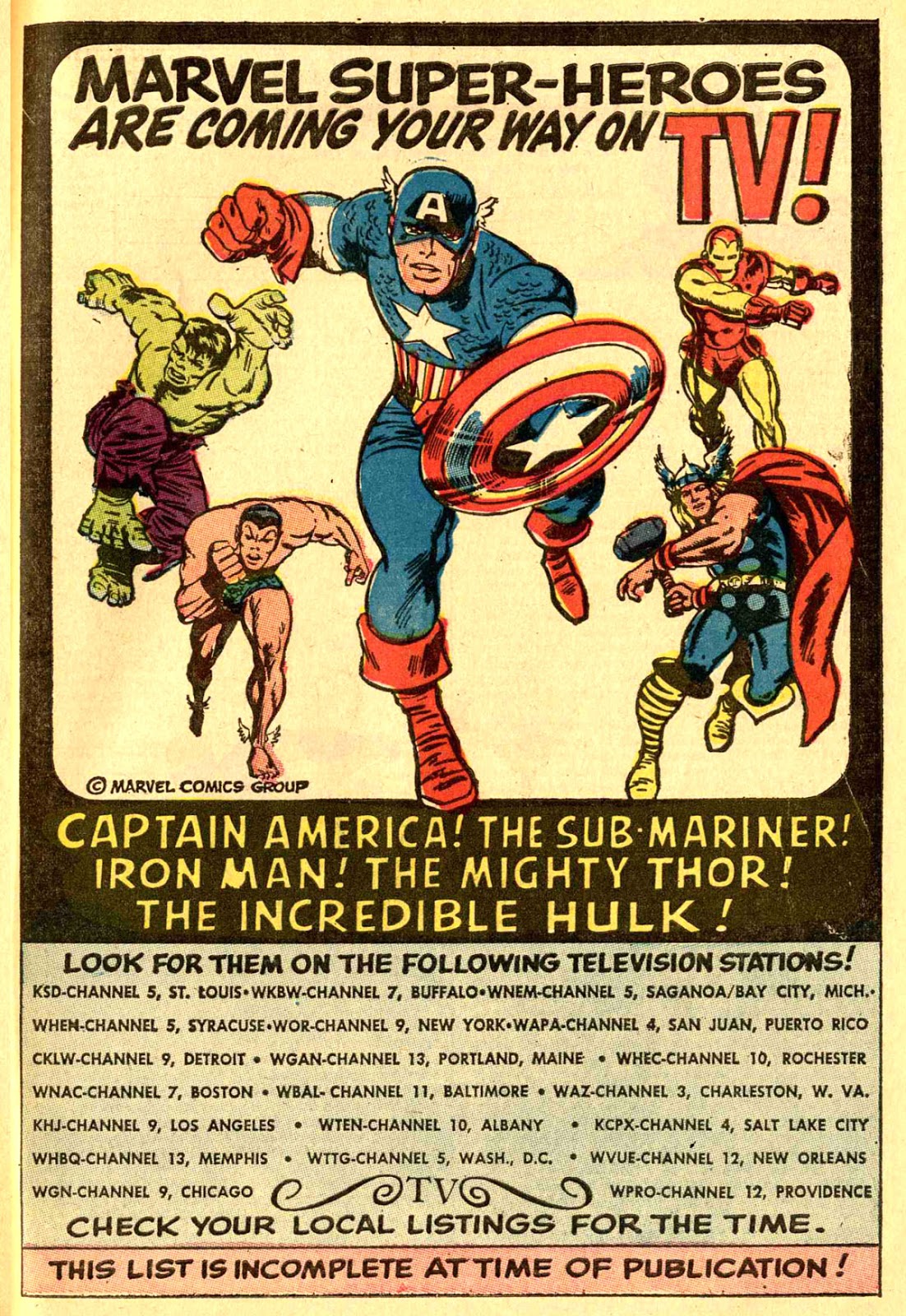 1966 My Favorite Year: Marvel Super-Heroes