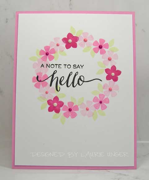 Laurie's Stamping Blog: A note to say hello