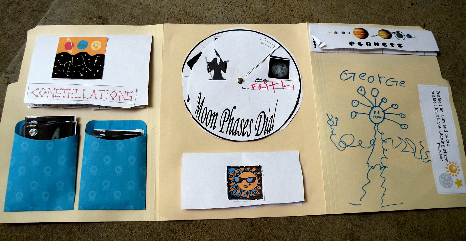 The Fantastic Five: Science Sunday: A Space Lapbook