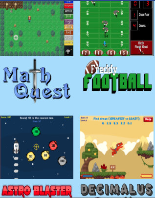 Technology Tidbits: Thoughts of a Cyber Hero: RoomRecess Math Games