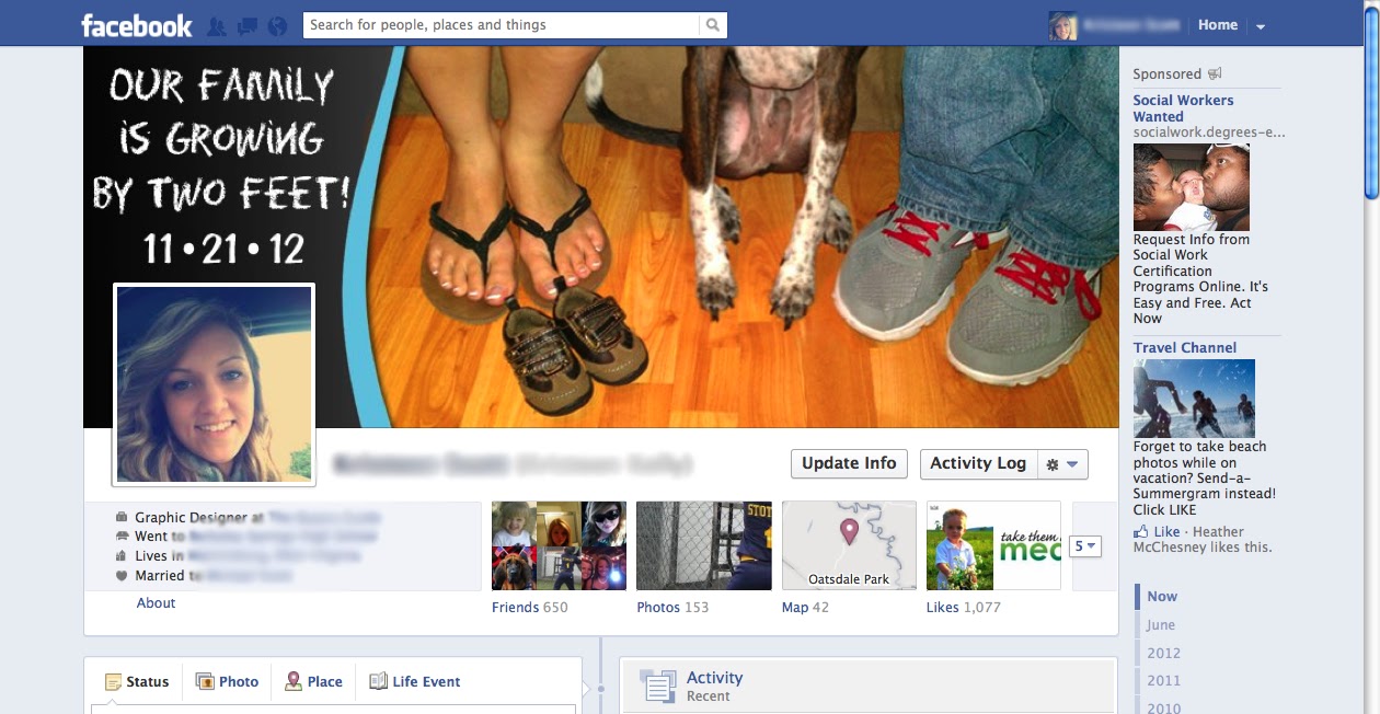 Dear Baby: Our Facebook Announcement