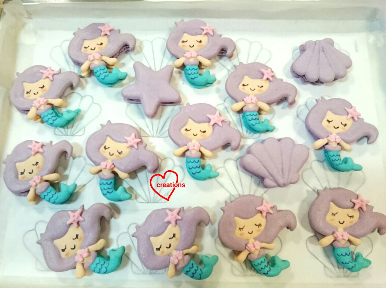 Loving Creations for You: Mermaid, Seashell & Starfish Cookies N Cream ...