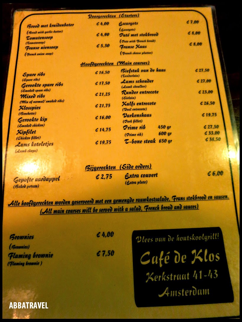 ABBATravel: Amsterdam - To Eat 03Jul2014 (Pannekoenhuis Pancake, Cafe T ...