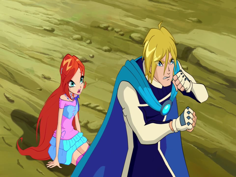 Imágenes de Sky defendiendo a Bloom de las Trix - Winx Club All