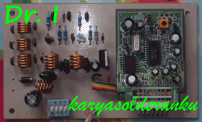 Karya Solderanku: PLL FM transmitter BH1417 Daya 0.5W & 1W