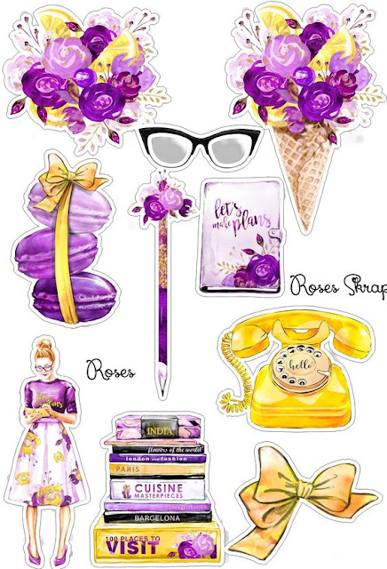 Imprimolandia: Stickers rosa