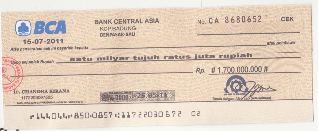 Inspirasi Populer Contoh Gambar Cek