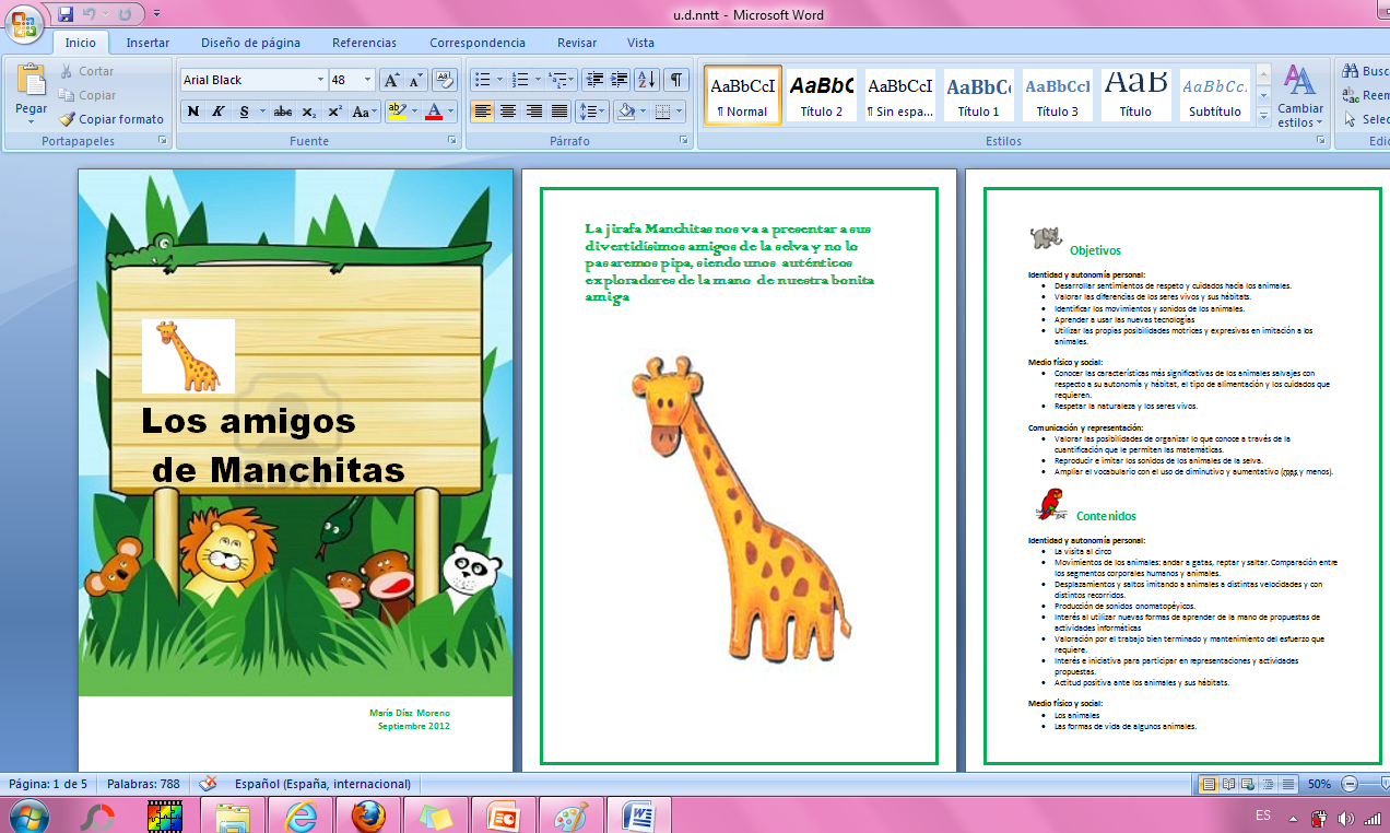 Los animales de la selva