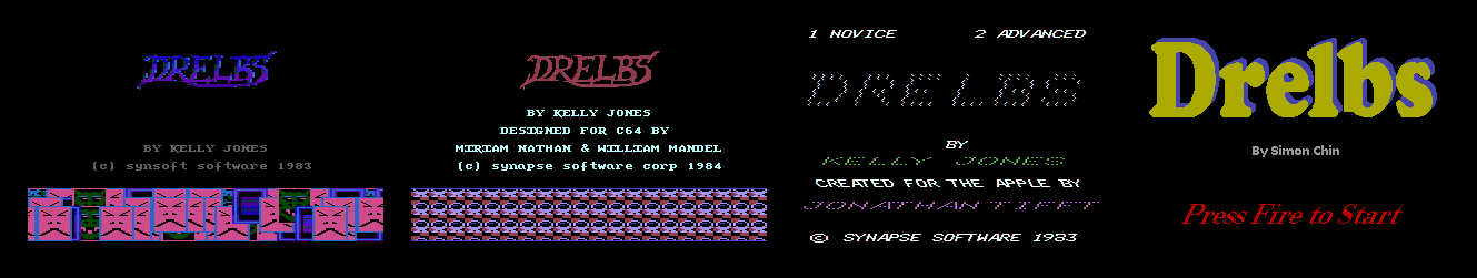 FRGCB - Finnish Retro Game Comparison Blog: Drelbs (Synapse Software, 1983)