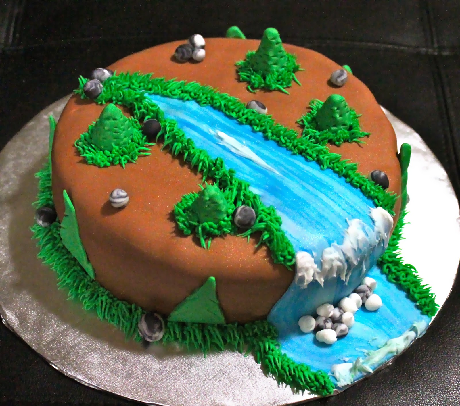 Love Dem Goodies: Nature/Waterfall Cake