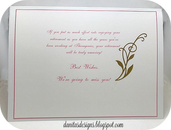 Danitas Designs Retirement Card Extra Large