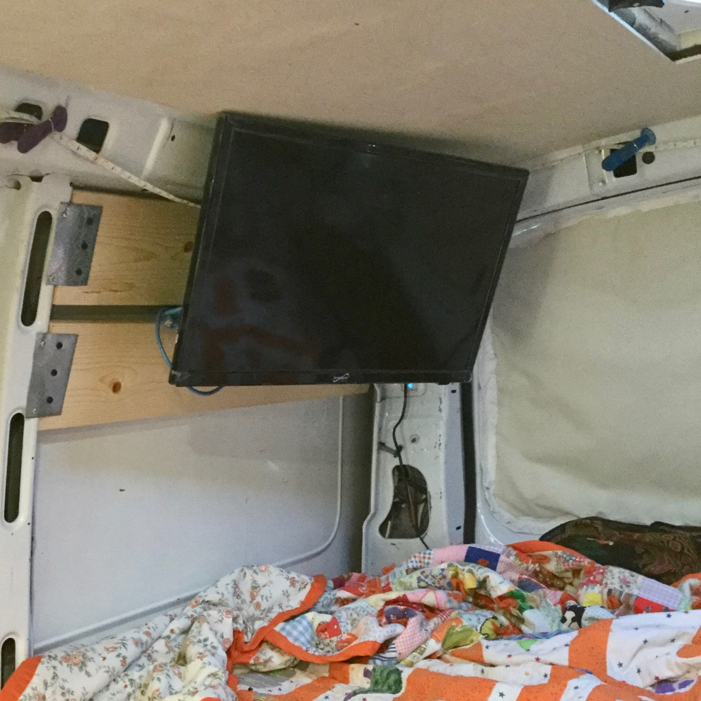 Living on the Stealth: Mounting the TV