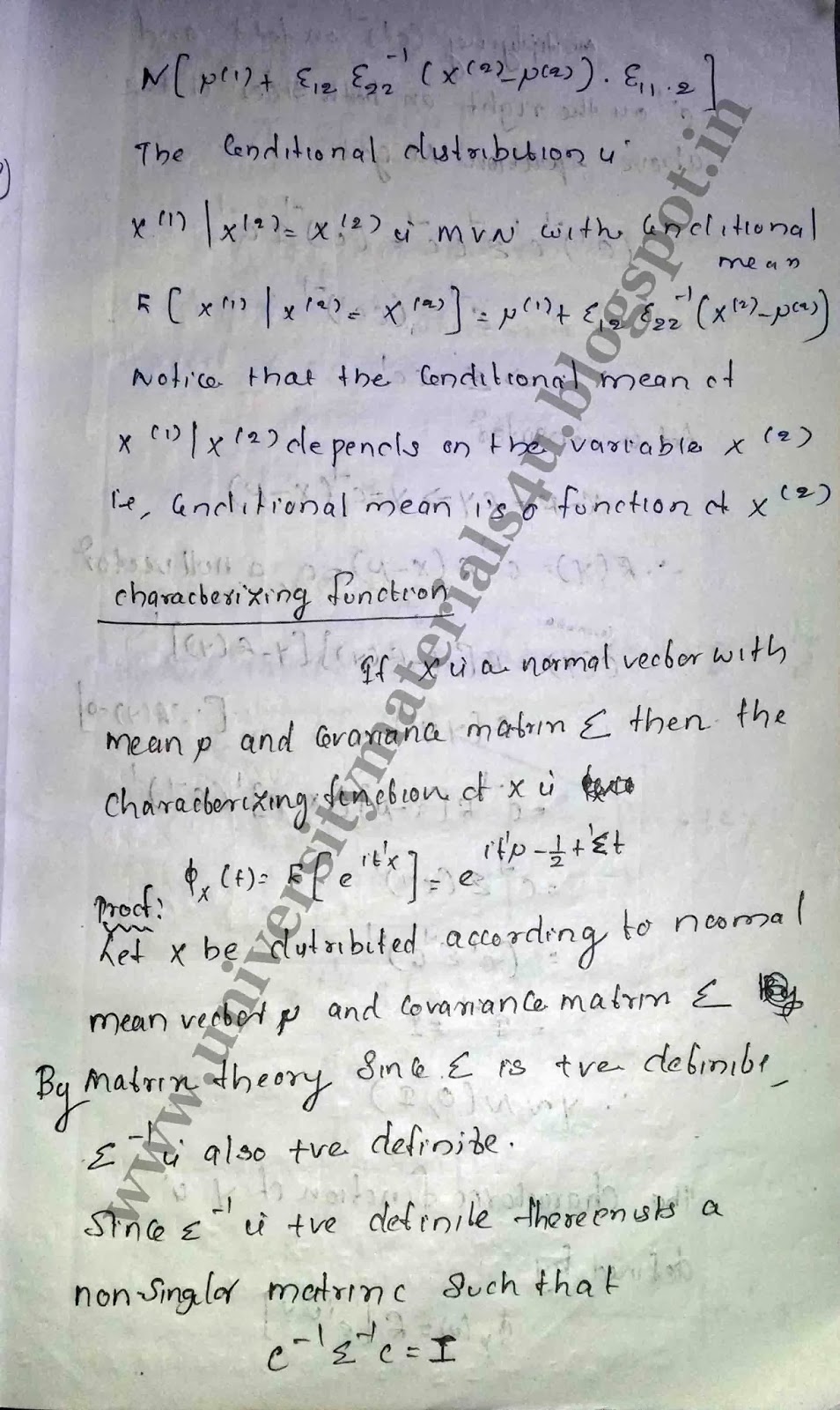 Conditional Distribution from Multivariate Normal Distribution ...