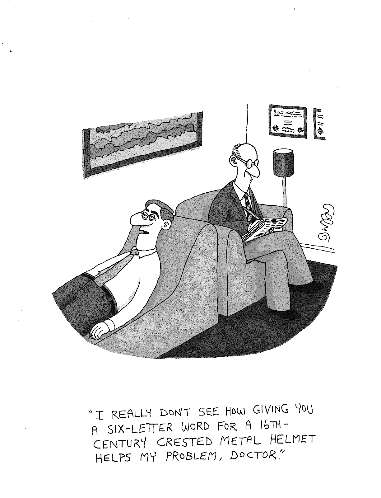 Attempted Bloggery: J. C. Duffy on the Couch