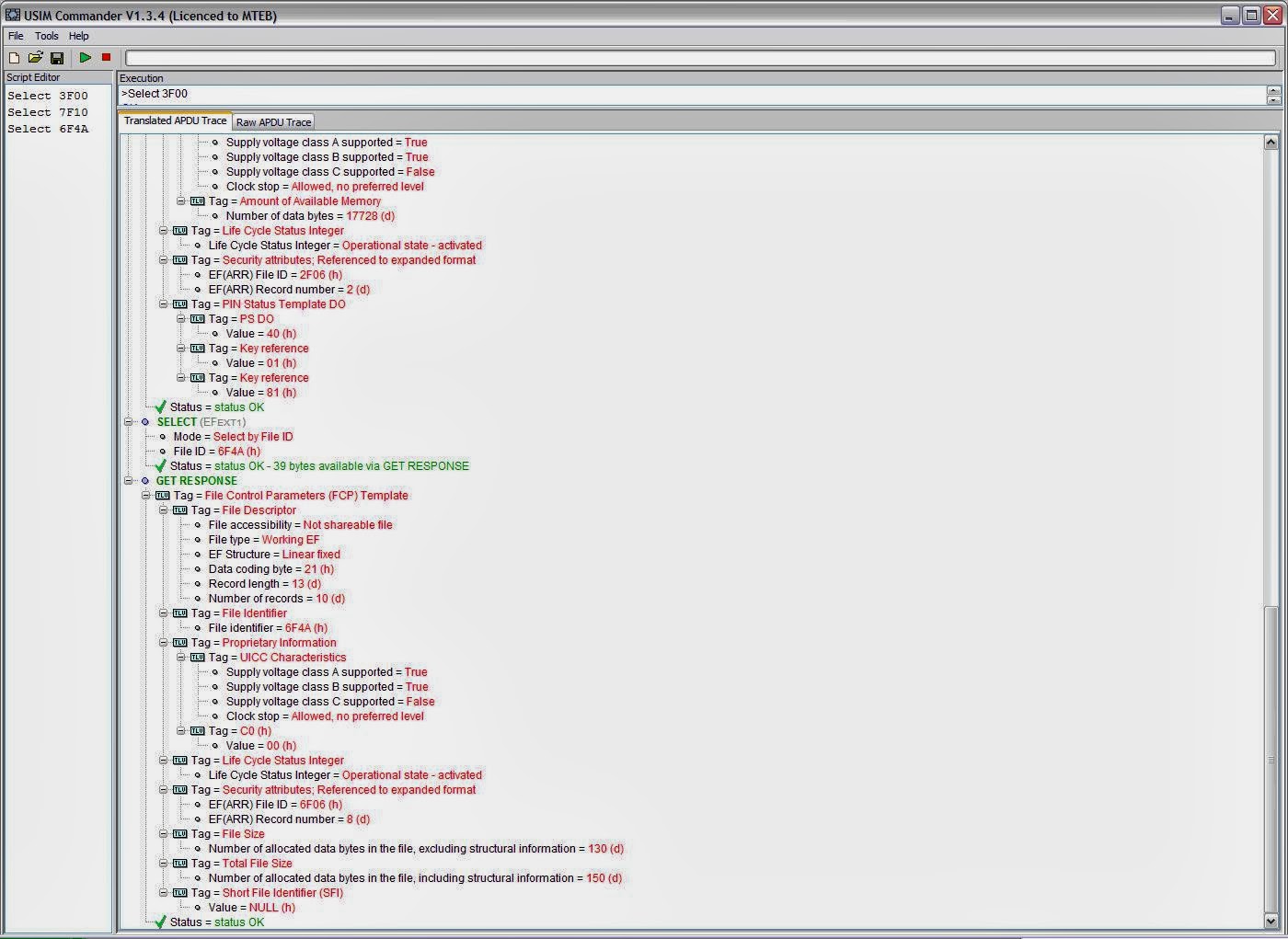 Examination and Evidence from SIM and USIM Cards.: (U)ICC/(U)SIM Script ...